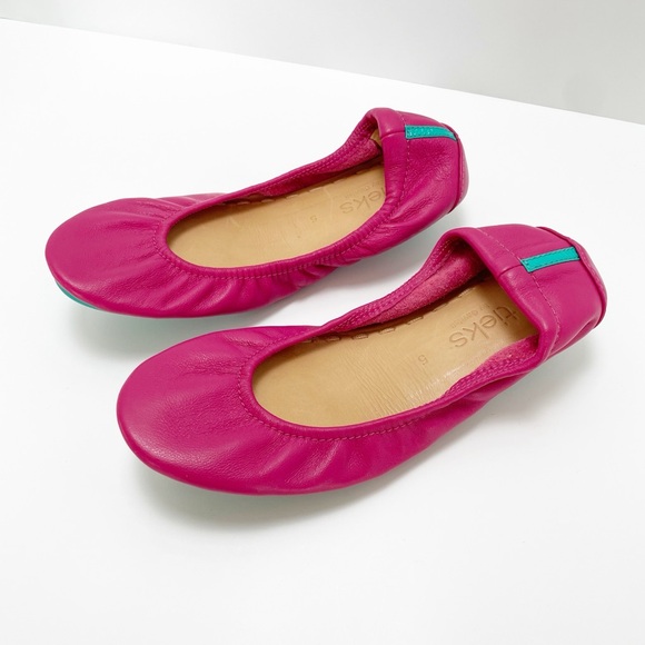 Tieks | Shoes | Tieks Fuchsia Pink Foldable Leather Flats Size 5 | Poshmark